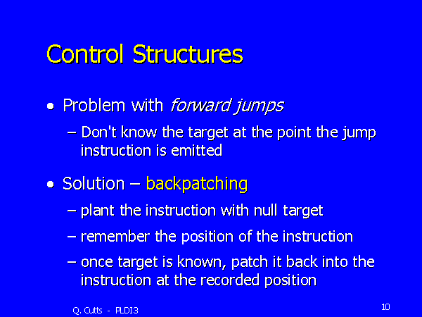 Control Structures